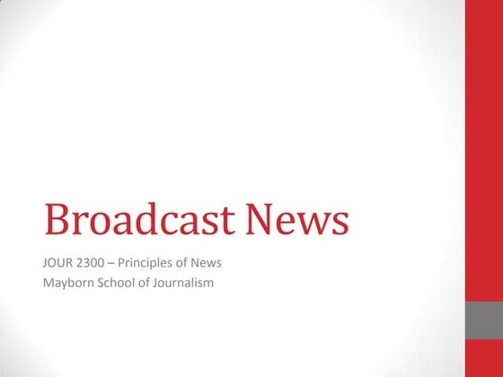 How to write a news package | PPT | Screenwriting | Content Production