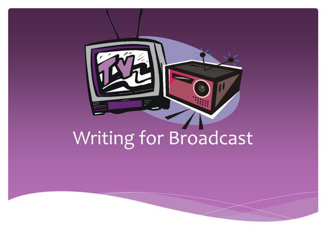 Radio Script writing and Broadcasting | PPTX | Public Radio | Talk Radio