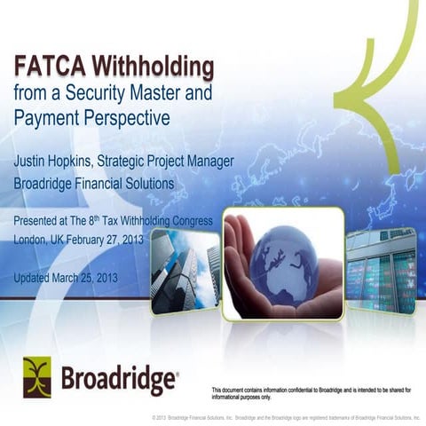 FATCA: Withholding Tax Securities | PDF