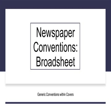 Broadsheet Newspaper Covers.pptx