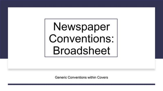 Newspaper Layout and Parts | PPT