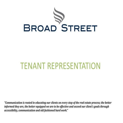 Broad Street Presentation | PPT