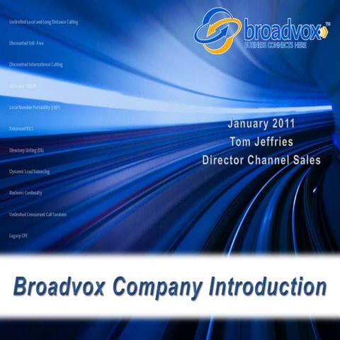 Broadvox Corporate Presentation Latest | PPTX