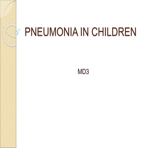 Bronchopneumonia | PPTX