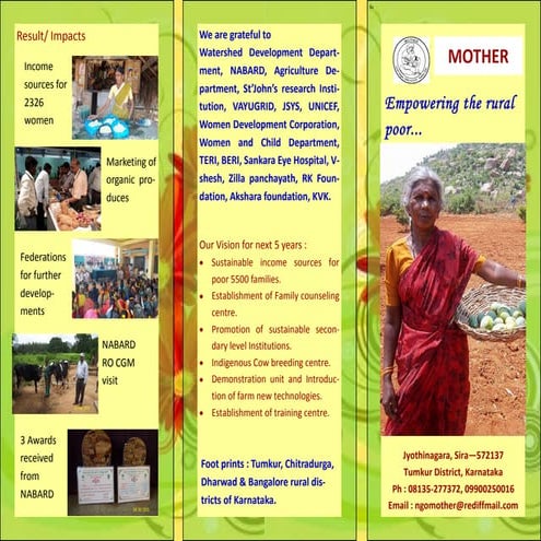 MOTHER NGO Brochure | PDF
