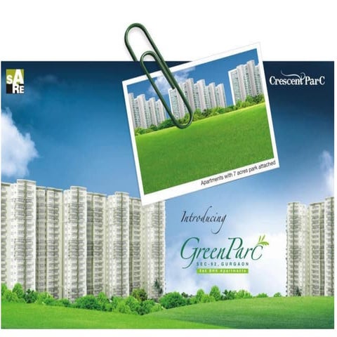 urgent sale Sare Crescent Parc sector-92 gurgaon size-1000@52lac all ...