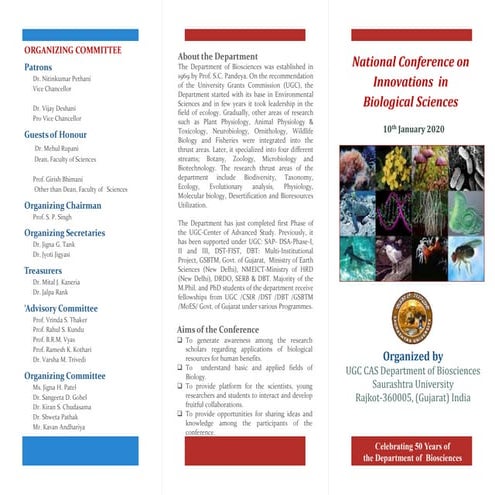 Biological Science Brochure African Journal Of Biological Sciences