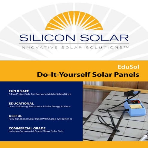 Silicon Solar Brochure - EduSol Pro DIY Solar Panel Kits | PDF