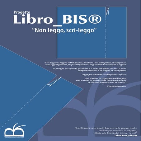 Brochure Libro Bis - un progetto editoriale innovativo! | PDF | Books and Literature