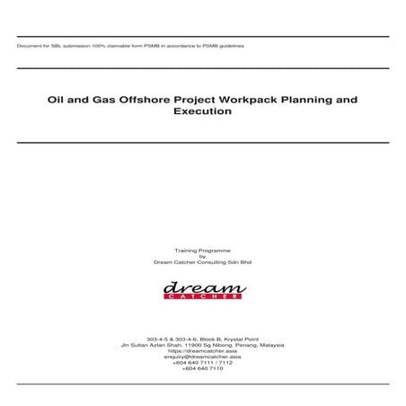 Offshore Hook-up Workpack planning and execution | PDF