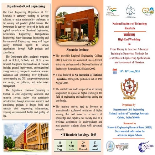 Brochure template for workshop arrangement | PPTX