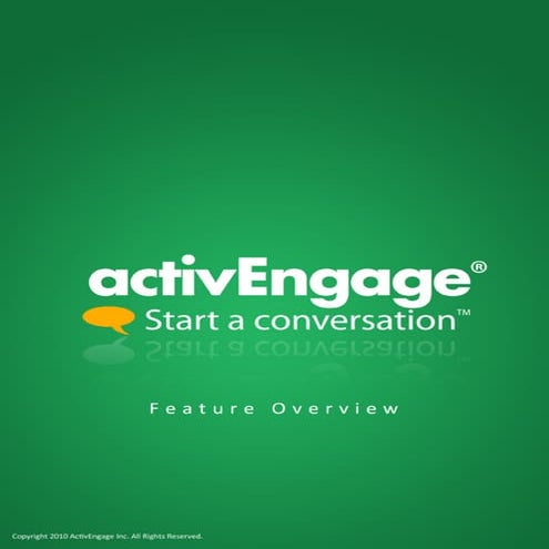 Active Engage Dealer Chat Brochure 2010 | PDF