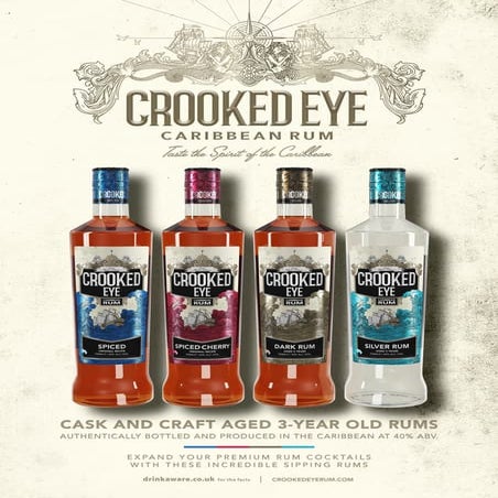 Brochure advert for Crooked Eye Rum | PDF | Alcoholic Beverages | Food ...