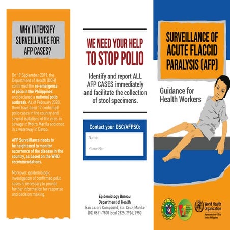 Acute Flaccid Paralysis Brochure by the DOH | PDF