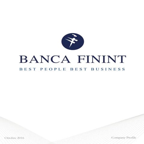 Company Profile Banca Finint | PPTX | Business Banking & Finance | Business