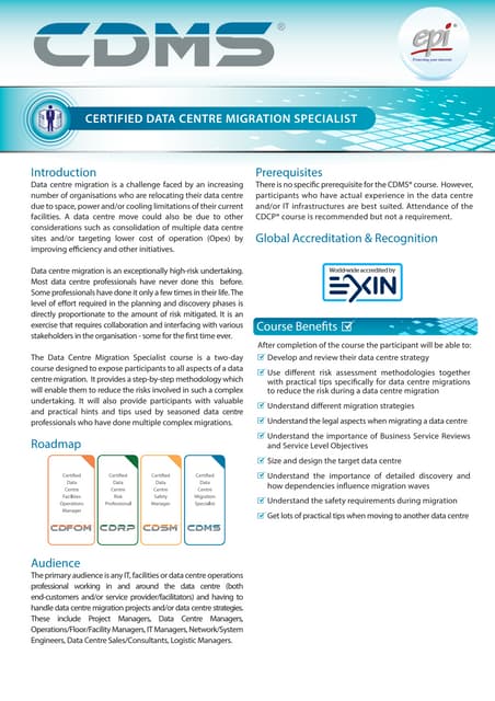 CERTIFIED DATA CENTRE PROFESSIONAL | PDF | IT and Internet Support ...
