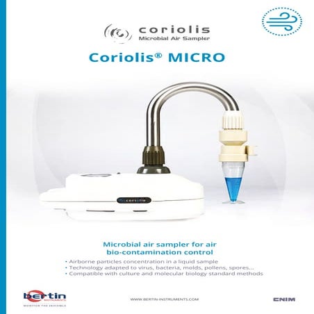 Coriolis µ is an innovative biological air sampler | PDF