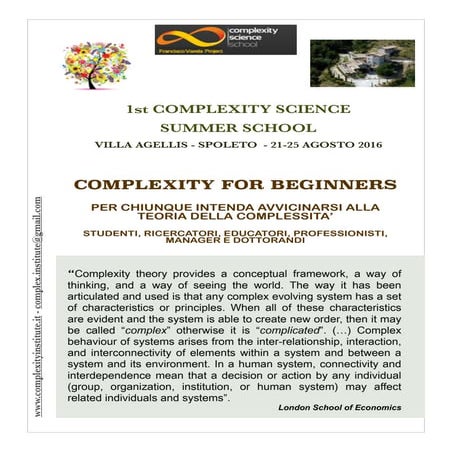 Complexity Science School 2016 | PDF