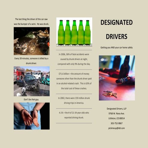 Brochure Example - Designated Drivers | PPT