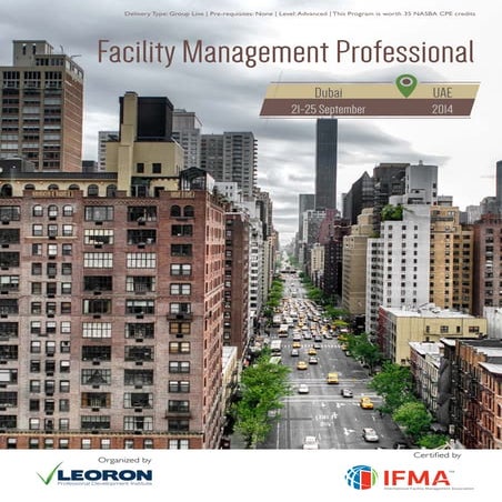Brochure FACILITY MANAGEMENT PROFESSIONAL FMP TRAINING DUBAI | PDF ...