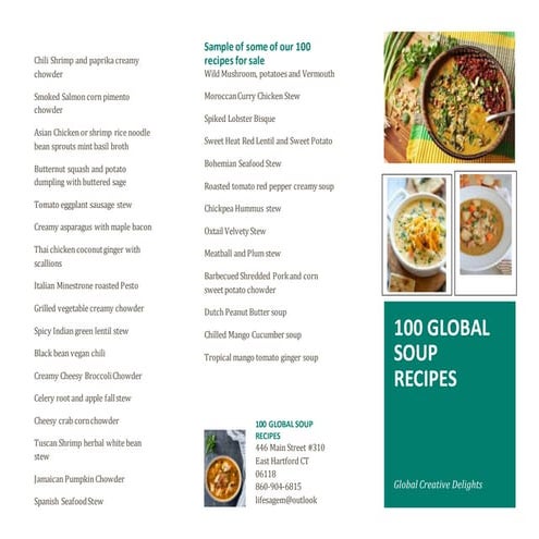 Brochure 100 best soups | DOCX