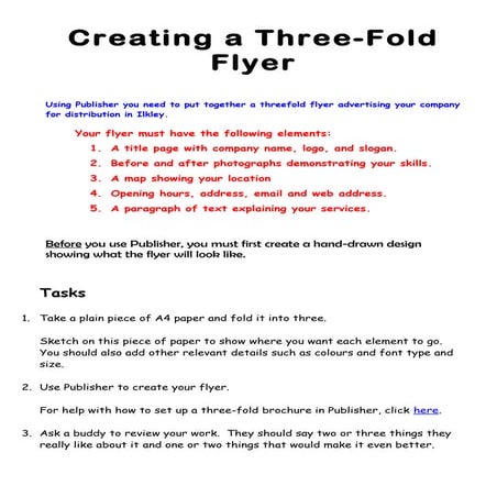 Brochure instructions combined db | DOC