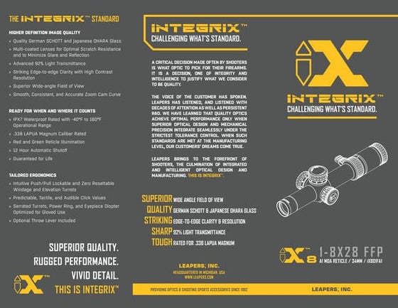 Brochure | Integrix iX6 4.5-27x56 | Optics Trade | PPT