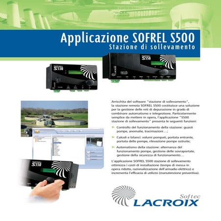 Sofrel S500: applicazione per stazioni di sollevamento | PDF