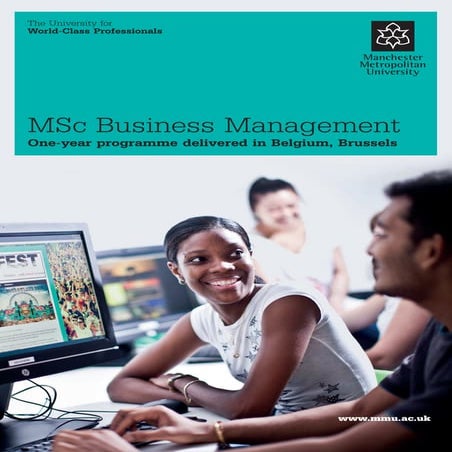 MSc Business Management MMU | PDF