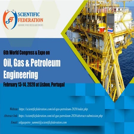 Oil, Gas and Petroleum Engineering conference 2020 | PDF