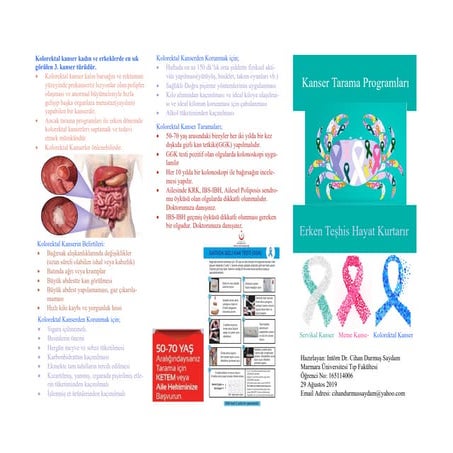 Brochure on Cancer Screening | PPT