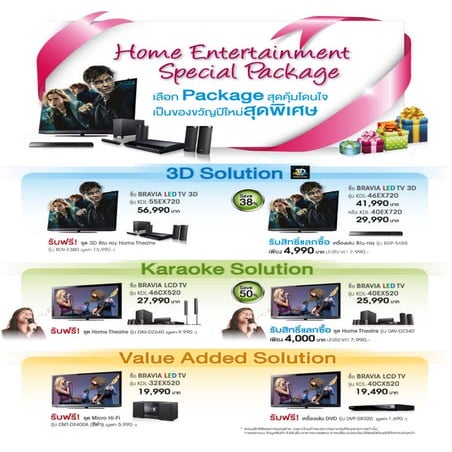 Brochure promotion sony festival 2012 | PDF