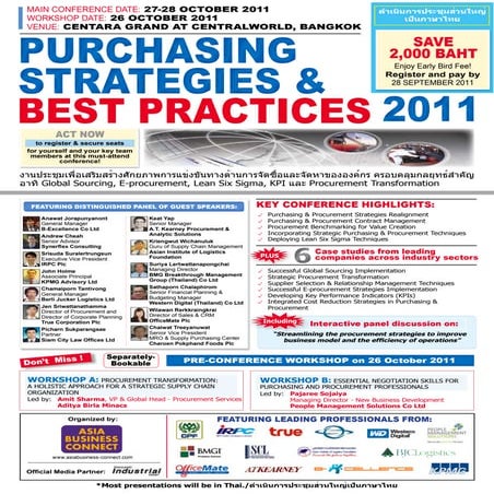 Purchasing strategies & best practices 2011 | PDF