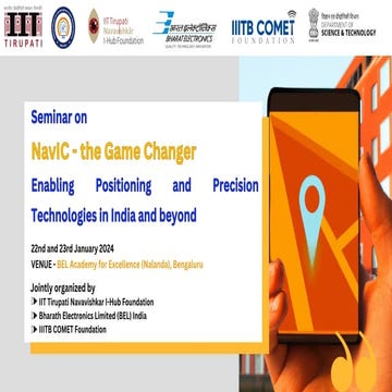Brochure Seminar - NavIC .pdf on the Indian Navigation System | PDF