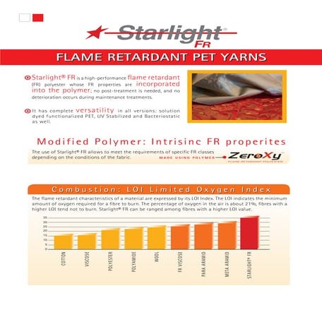 Starlight® FR - Flame retardant Pet Yarns | PDF