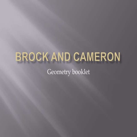 Brock and Cameron's Geometry Outside | PPTX | Geography | Science