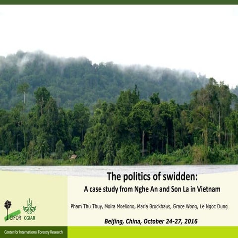 The politics of swidden: A case study from Nghe An and Son La in ...