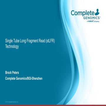 Brock peters single tube long fragment read technology | PPT