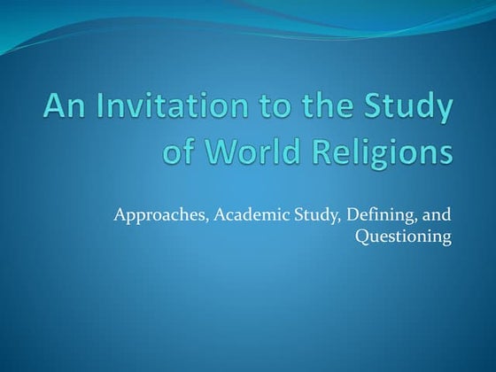 Lesson 1 understanding the nature of religion | PPT