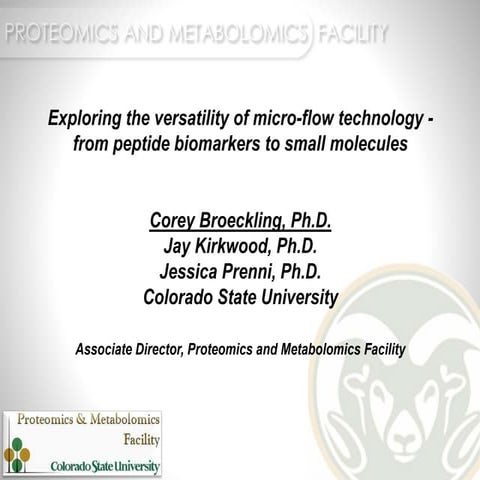 Exploring the Versatility of Micro-flow Technology – From Peptide ...