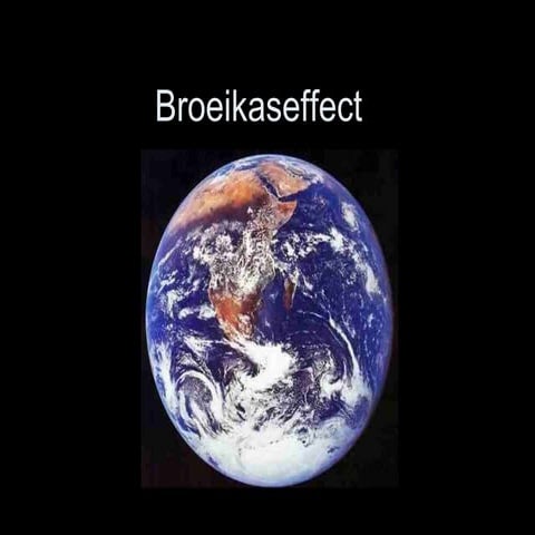 Broeikaseffect | PPT