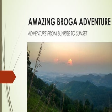 Broga Hill Adventure - Sunrise to Sunset | PDF
