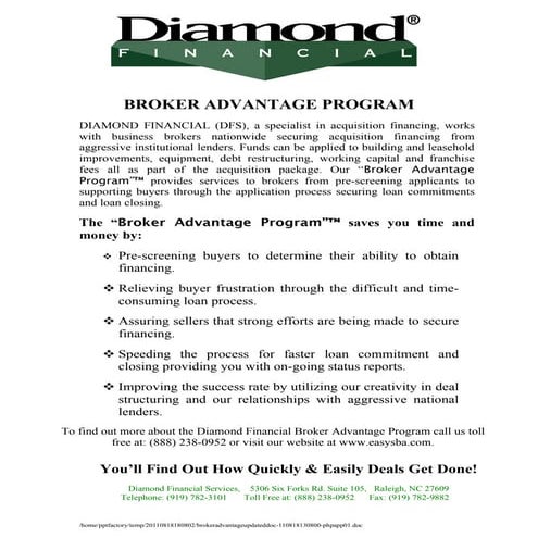 SCED SBA504 Borrower Flyer | PDF