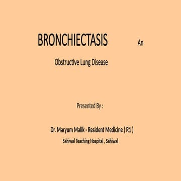 BRONCHIECTASIS and its causes and management.pptx