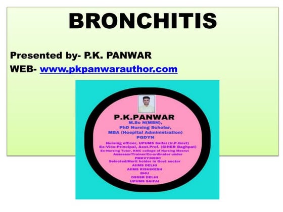 Bronchitis | PPT | Lung and Respiratory Health | Diseases and Conditions