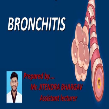 BRONCHITIS SLIDE SHARE IN RESPIRATORY SYSTEM | PPTX | Lung and Respiratory Health | Diseases and ...