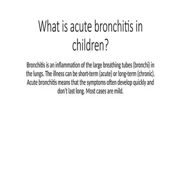 Bronchitis In Children.pptx respiratory condition in Pediatric nursing ...