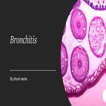 BRONCHITIS (Respiratory inflammatory disease) | PPTX