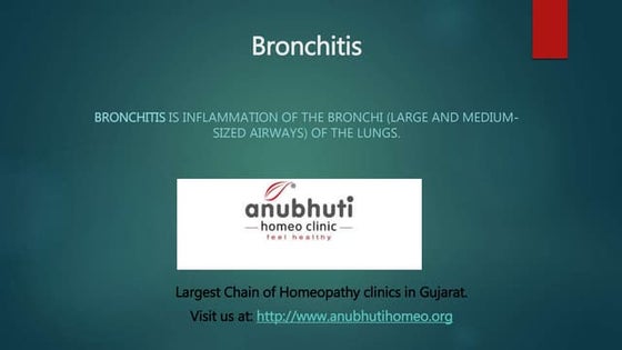 bronchitis - CHRONIC BRONCHITIS | PPTX | Lung and Respiratory Health | Diseases and Conditions