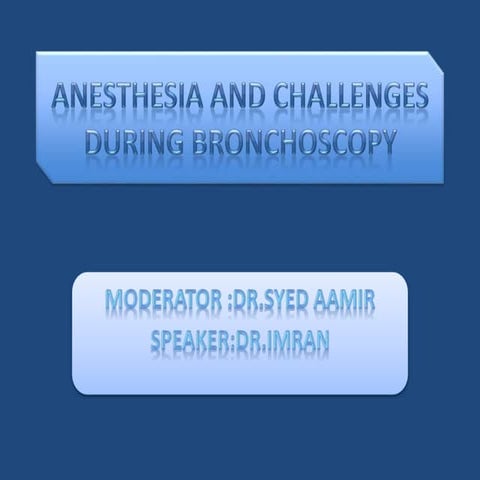 Bronchoscopy | PPTX